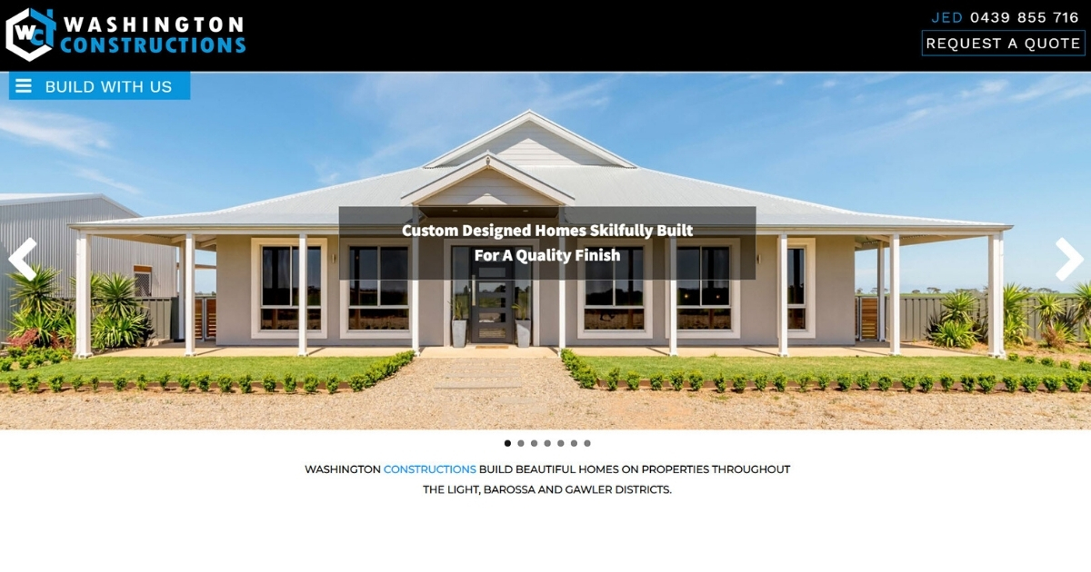 Washington Constructions - Home Builder & Renovations - South Australia